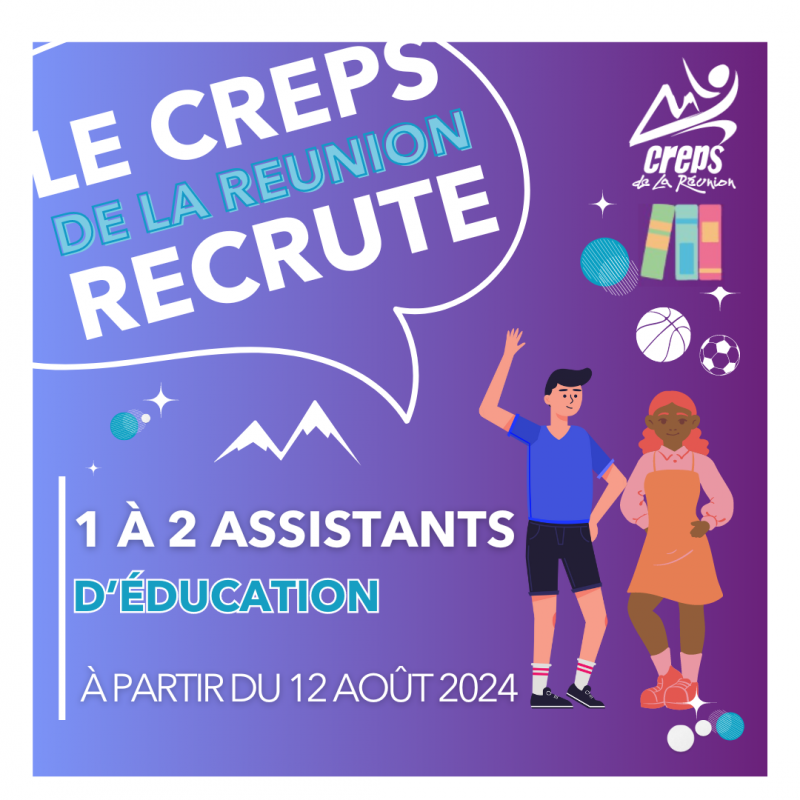 Le CREPS de La Réunion recrute